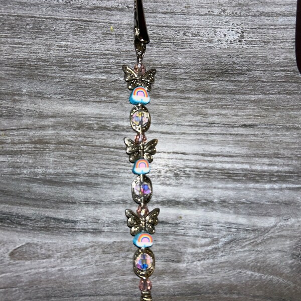 Rooster and Pheasant Feather Credit Card Clip With Skulls Bead Accents ...