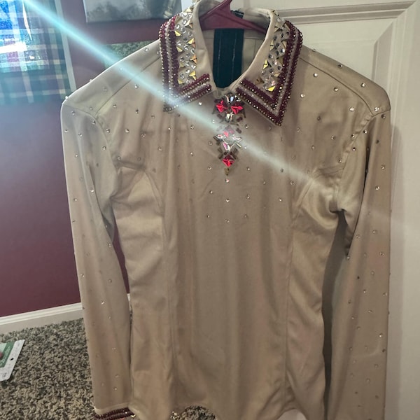 Black Western Show Shirt -horse Rading Shirt Western Custom Rodeo Queen ...