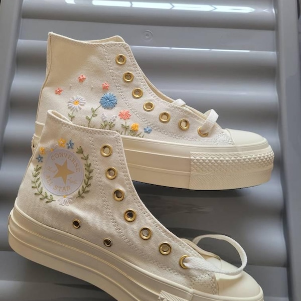 Custom Converse Low-top Converse Chuck Taylor 1970s Custom Embroidered ...