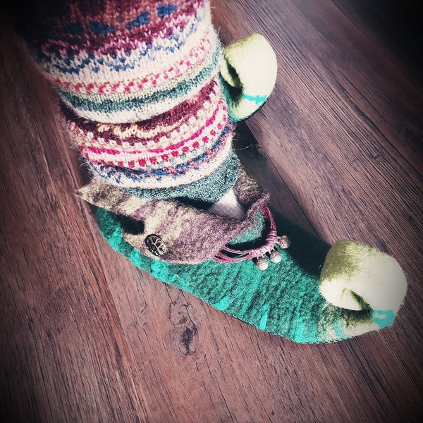 Elf Shoes for Women and Children. We Can Make Any Size. Felted Slippers ...
