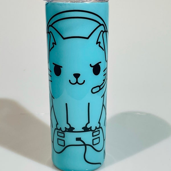 Gamer Cat SVG Cut File Funny Nerd Geek Cat Videogames Cutting File ...