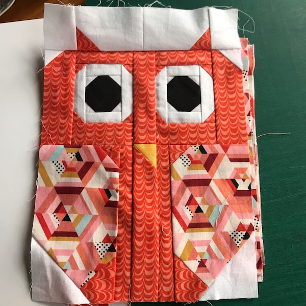 Classic Cute Owl Quilt Block Pattern Bird Animal PDF -includes ...