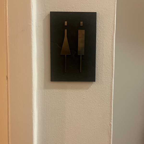 Luxury Toilet Sign, Door Sign, WC Sign, Toilet Decor, Toilet Plate ...