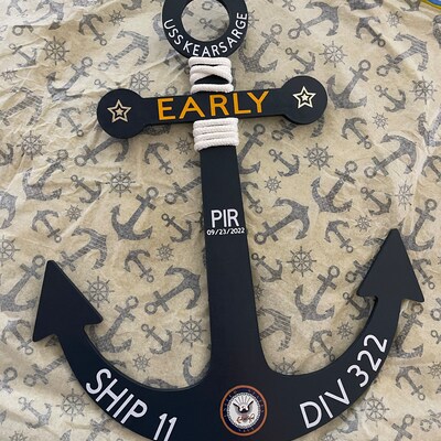 US Navy PIR Anchor / Navy Graduation Anchor / PIR / Navy Boot - Etsy