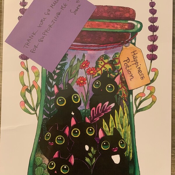 Happiness Potion Art Print - Etsy