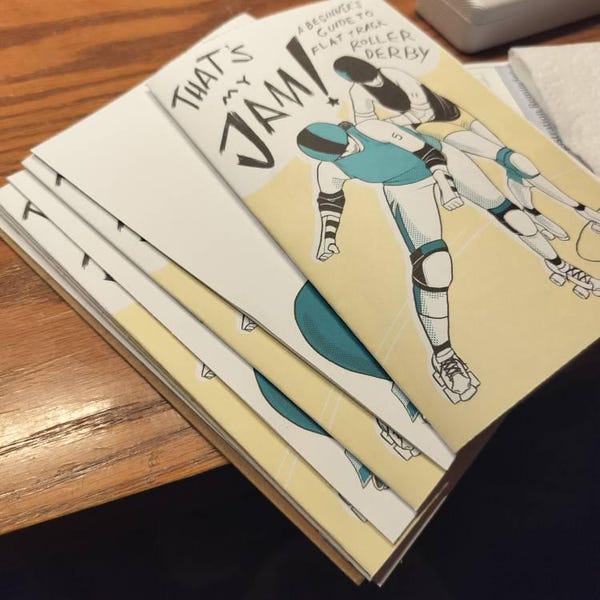 Illustrated Zines— "that's My Jam!" Roller Derby Explanatory Booklets ...