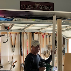 Fix-it Shop Sign, Custom Shop Decor, Gift for Handyman Sign, Workshop ...