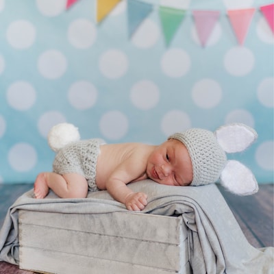 Newborn Bunny Outfit Crochet Baby Bunny Hat Set Baby Animal Hat Newborn ...