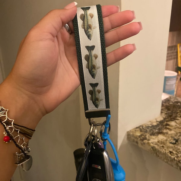 Green Fish Key Fob Keychain Keyring, Fathers Day Gift, Gift for Dad ...