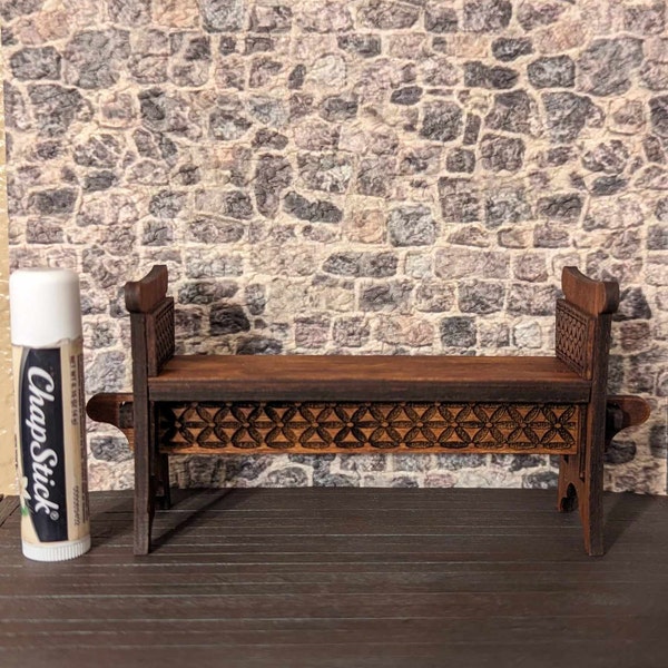 Miniature Medieval Gothic Style Bench - 1 12 or 1 24 Scale Kit - Etsy
