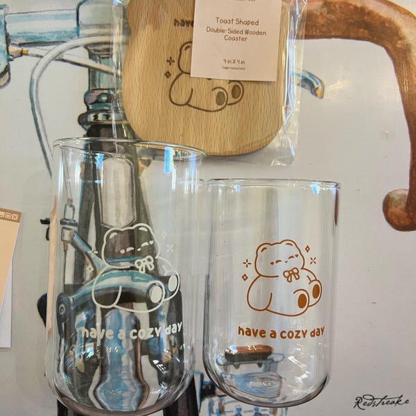 Cute every Day, COZY DAY Tote Bag Natural Canva Brown Tote Bag / Cozy ...