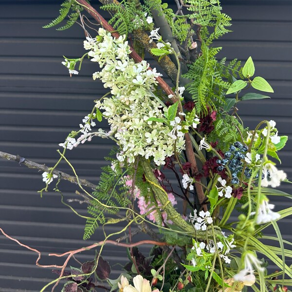 Yellow Flower Spray, Faux Mini Cosmos Blossoms, Wreath Making Floral ...