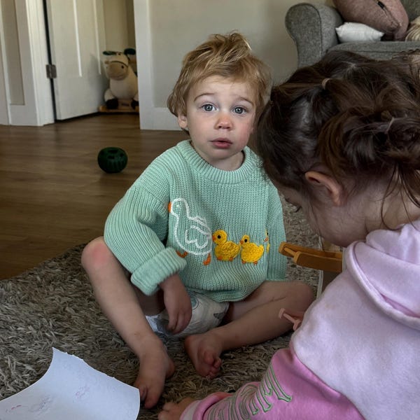 Hand Knitted Marching Ducks Baby&toddler Sweater,cute Ducks Hand ...