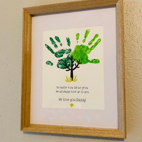 Tree Handprint Daddy Handprint Art for Dad Poem Fathers Day Activities ...