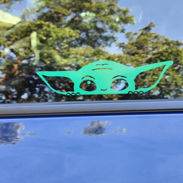 Grogu Vinyl Decal - Etsy