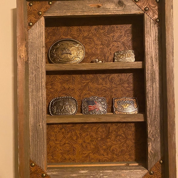 Belt Buckle Display Case Holds 24 Buckles-red - Etsy