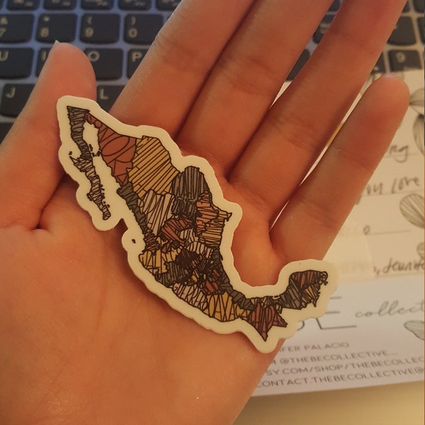 Mexico Sticker | Mexico States | Country Sticker | Vinyl Sticker ...