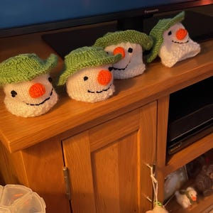 Snowman Chocolate Orange Cover - Knitting Pattern - Etsy UK