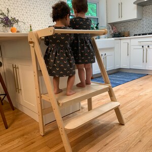 Double Helper Tower, Folding Learning Ladder for TWINS, Toddlers ...