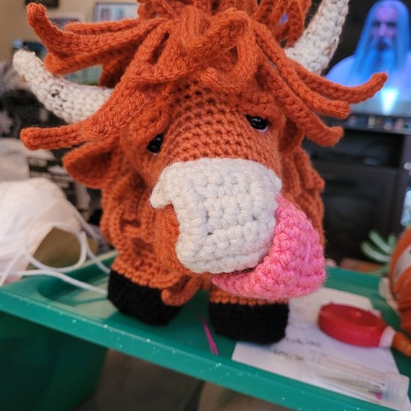 Crochet Highland Cow, PDF PATTERN ONLY, Amigurumi Doll, Tunnock, Haggis ...