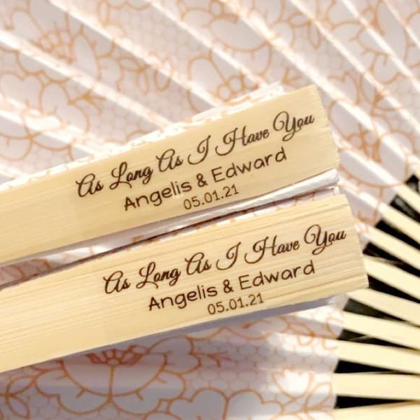 Wedding Fan Label, Hand Fan Label,program Fan Label,personalized Fan ...