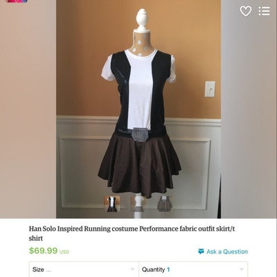 Droid Inspired Running Costume Outfit Skirt/tank Top - Etsy