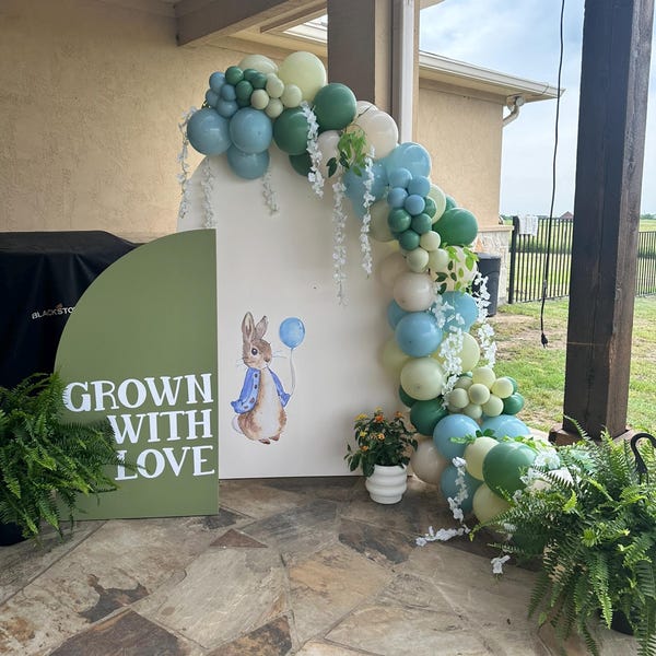 Peter Rabbit Big Decor Cutout, Blue Bunny Birthday, Rustic Flopsy Bunny ...