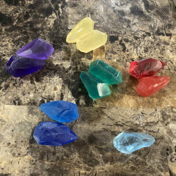 Colorful Kyber Crystals - for Cosplay Healing, Jewelry, Crafts, Jedi ...