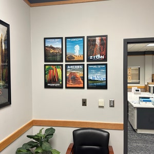 6 Poster Bundle Any 6 National Parks Posters Hiking Wall Art Prints - Etsy