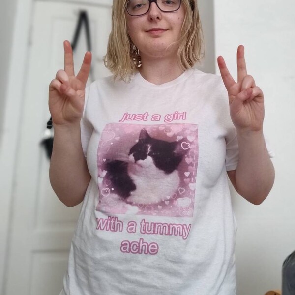 Save the Environment Eat Plastic Kittykittyivy Cute Cat Unisex Style T ...