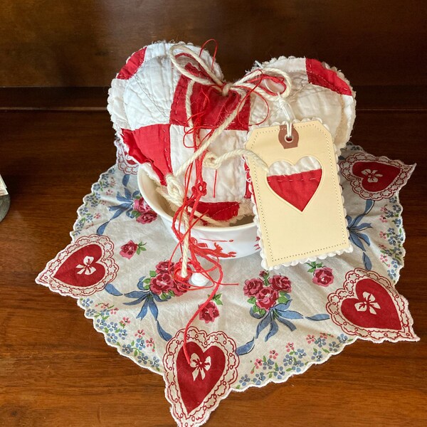 Vintage Cutter Quilt Piece for Repurposing - a Handmade Patchwork Scrap ...