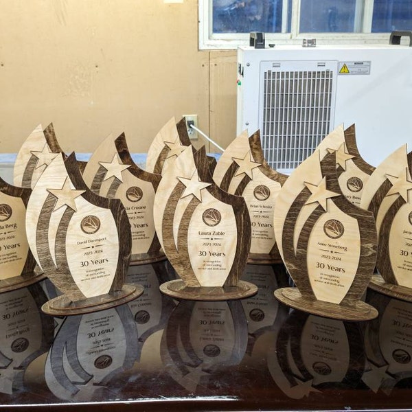 5 Different Designs Award Trophy Laser Cut Pack | Award Trophy SVG ...