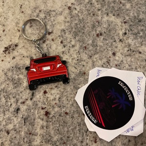 Keychain for Subaru WRX Sti Enamel Double-sided JDM Evo Eye Raptor Eye ...