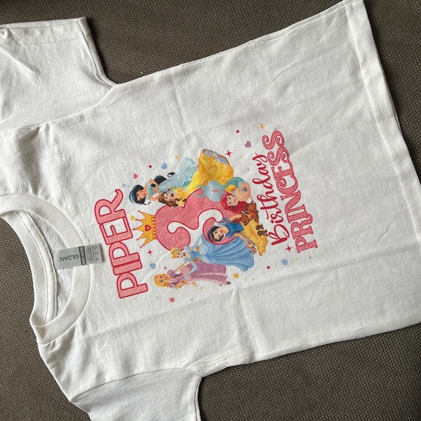 Princess Birthday Shirt , Princess Birthday Shirts, Princess Custom Shirt , Frozen Personalized ...