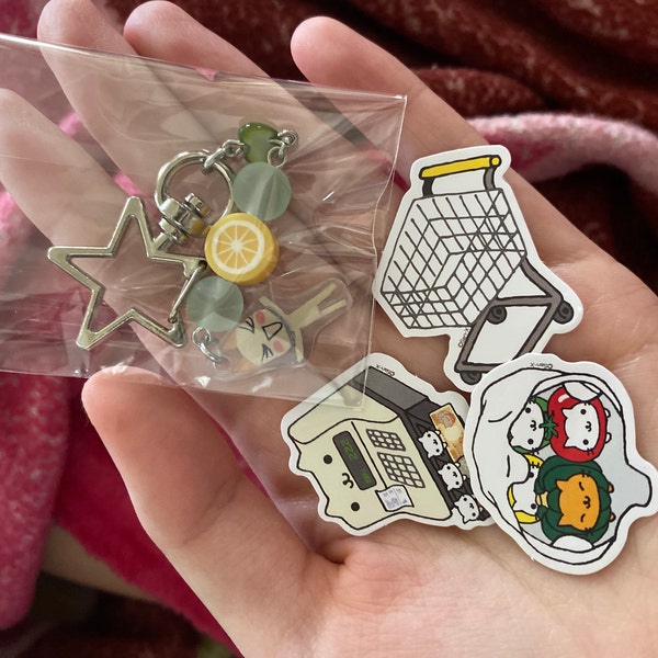 Aya Takano Inspired Keychain Y2K Handmade Beaded Keychain - Etsy