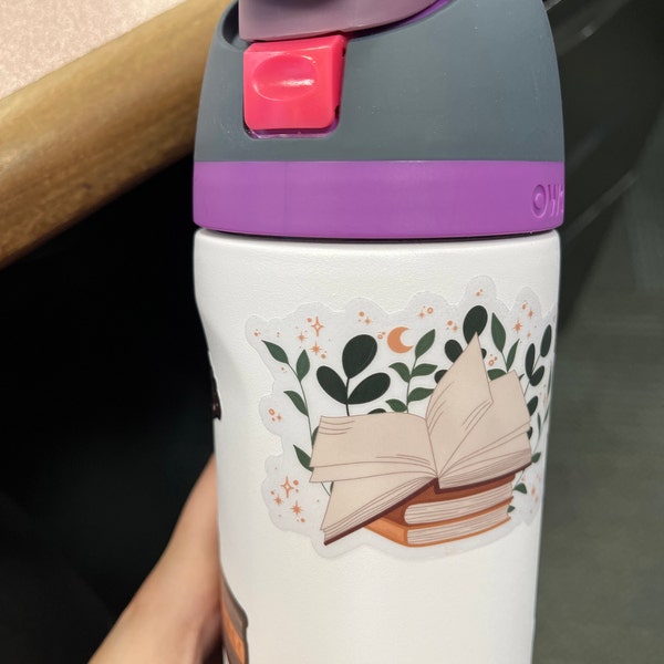 Open Magical Books Waterproof Sticker | Bookish Kindle and Water Bottle ...