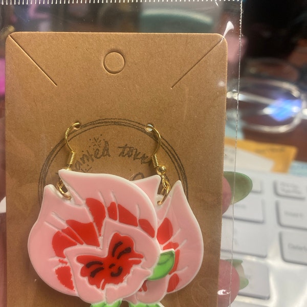 Alice in Wonderland Pansies Earrings Disney Accessories Disney Earrings ...