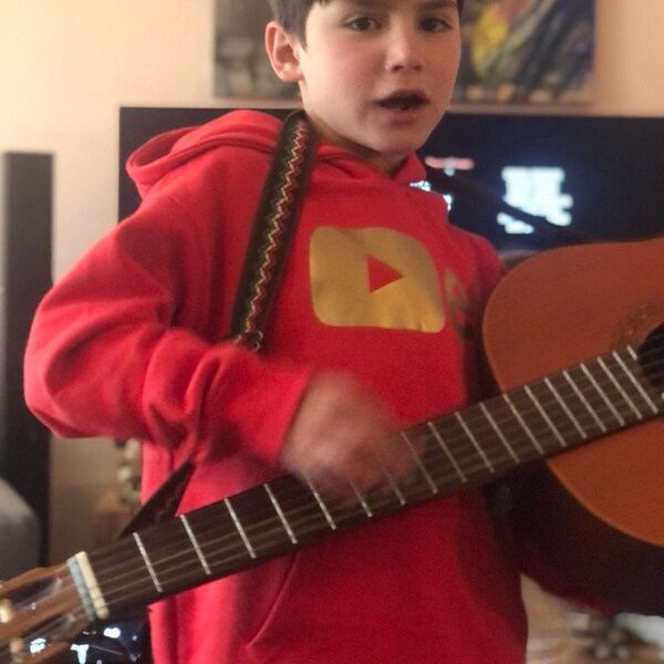 Kids Red & Gold Youtube Hoodie /T Shirt Youtuber Merch Jumper ...