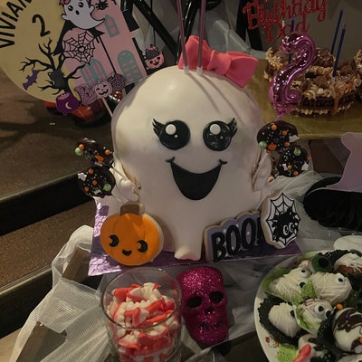 Halloween Cake Topper, Boo Cake Topper, Ghost Cake Topper, Haunted ...