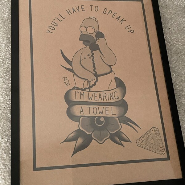 Nanalan “monster” Inspired Tattoo Flash Style High Quality A4 Print - Etsy