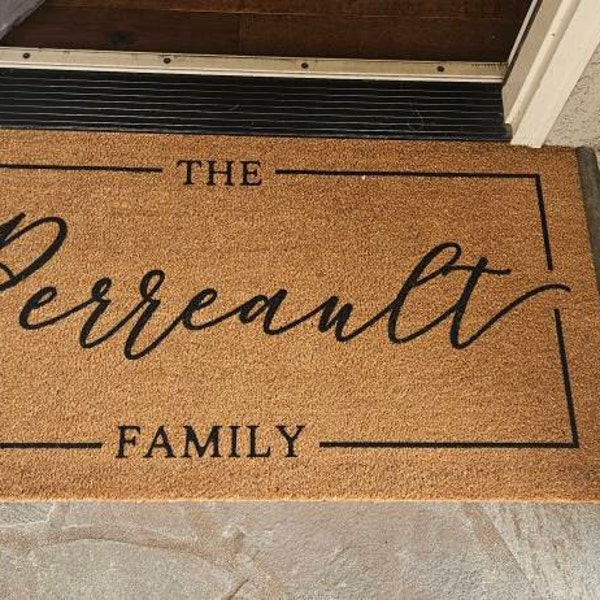 Housewarming Gift, Custom Doormat, Last Name Doormat, Wedding Gift ...