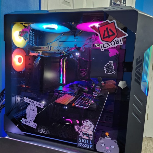 Skill Issue. Demon Waifu Sticker - Holographic Vinyl Sticker Edition ...