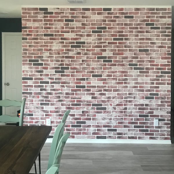 Brick Stencil - Brick Stencils, Wall Stencil, Large Wall Stencil, Brick ...