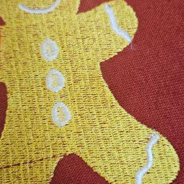 Gingerbread Man Embroidery Design. Mini Gingerbread Man. Christmas ...