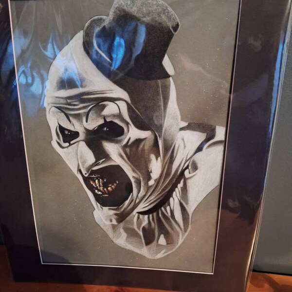 Original Terrifier Art Hand-painted Acrylic & Pencil Art - Etsy