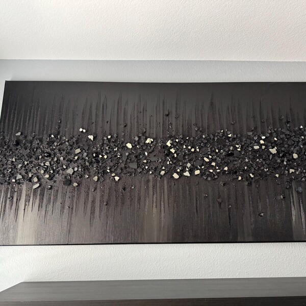 City Lights - Pretty Glitter Abstract Art, Glitter Wall Art, Abstract ...