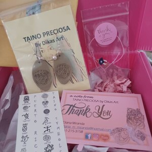 Jewelry TAINO PRECIOSA Cacique and Men Taino Symbols Polymer Clay ...