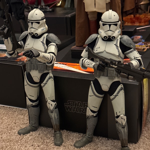 1/6 Scale Clone Trooper Fabric Under Suit for Custom Figure Fits ...