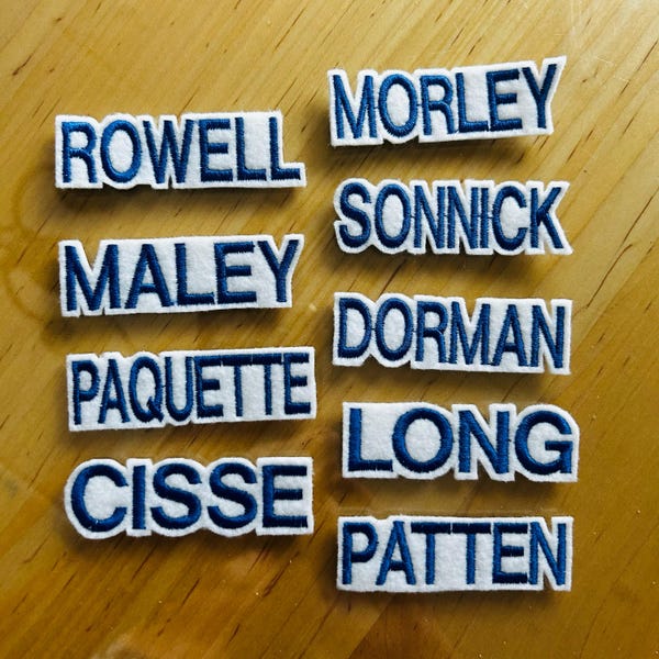 2" Iron on BLOCK ALPHABET Letters * Custom Embroidered Denim & Leather ...