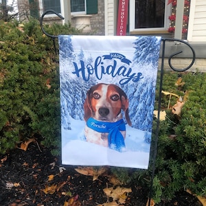 Personalized Dog Garden Flag Using Dog Photo, Custom Pet Loss 12x18 ...